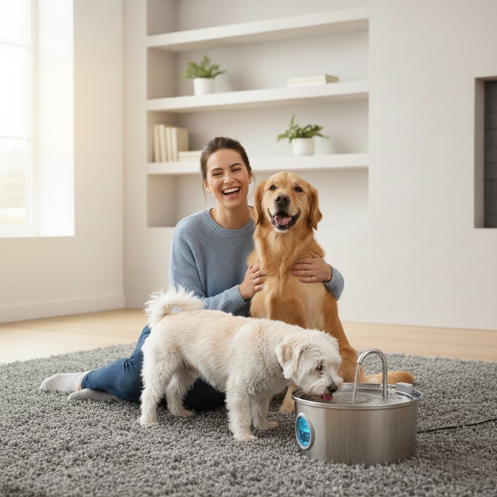 HydroPaws™ - The Smart Filtered Dog Fountain